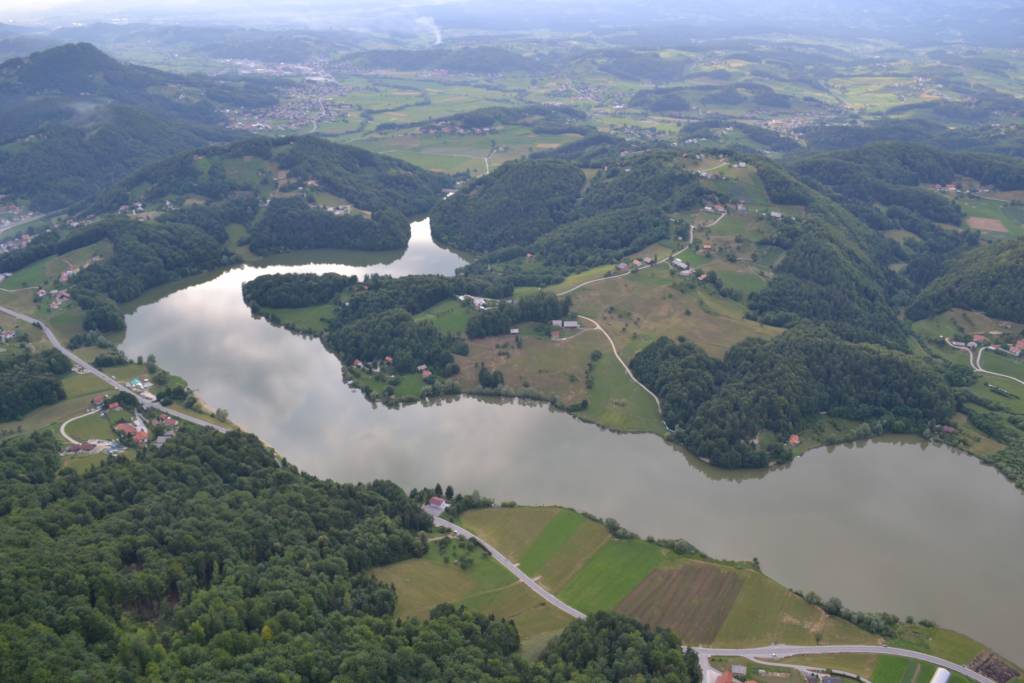 The lake Slivniško jezero - Fishing family Voglajna - Fly fishing ...